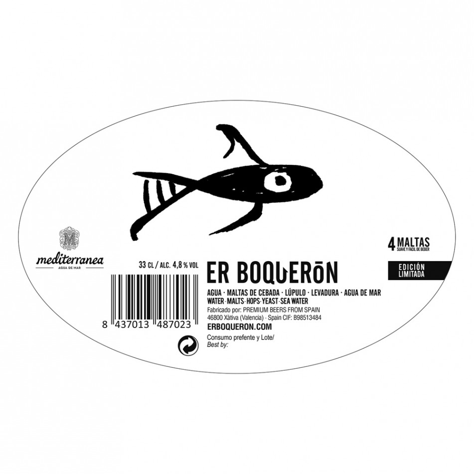 Er Boquerón, cerveza de etiqueta | DissenyCV