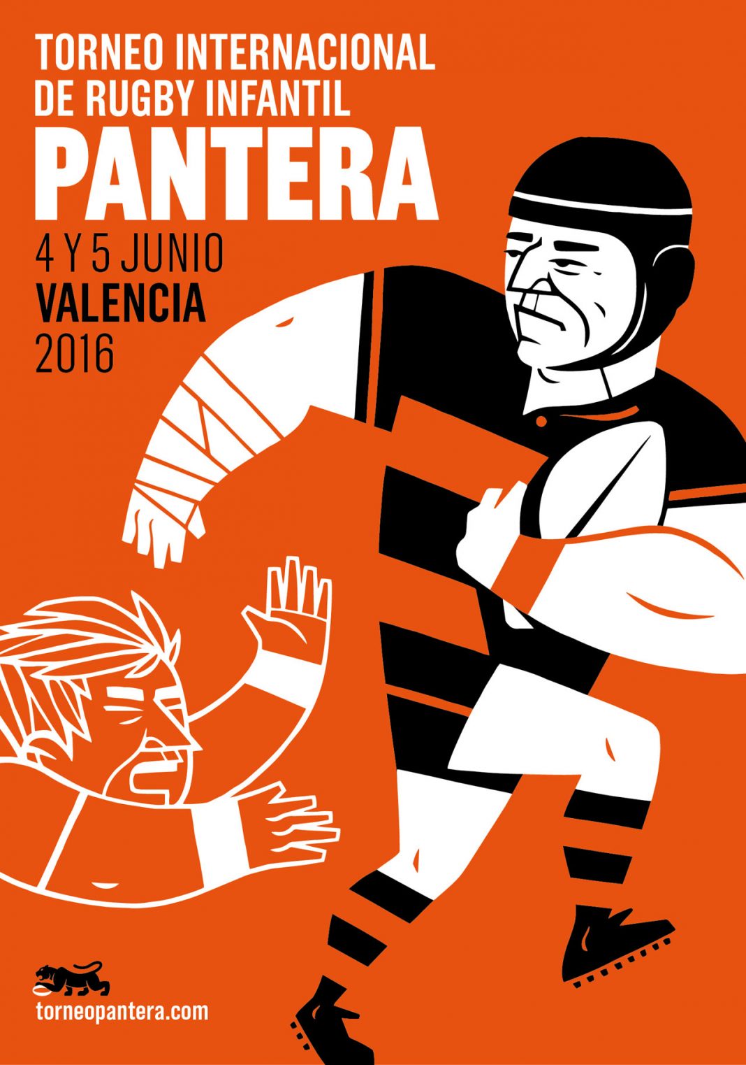 Torneo Pantera, rugby infantil con diseño de Modesto Granados | DissenyCV